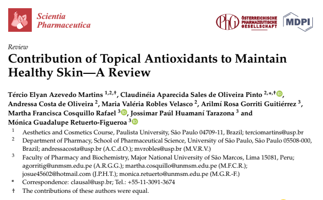 Contribution of Topical Antioxidants to Maintain Healthy Skin—A Review ...