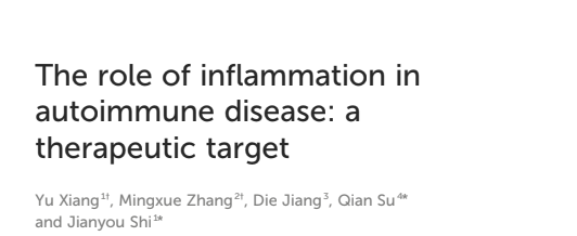 The role of inflammation in autoimmune disease: a therapeutic target – MDRN